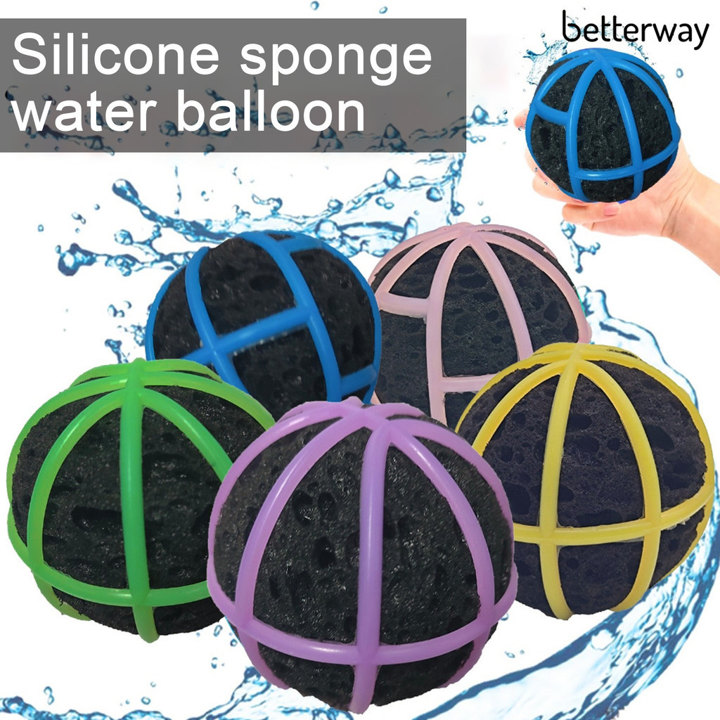 Betterway Reusable Sponge Water Soaker Ball with Anti-slip Silicone ...