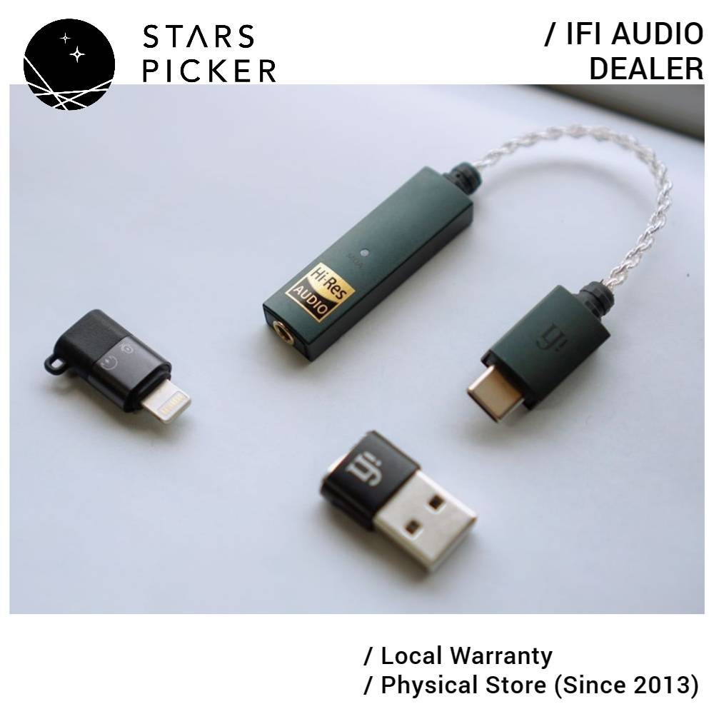 iFi audio GO LINK Portable Dongle DAC Headphone Amplifier ESS SABRE ...