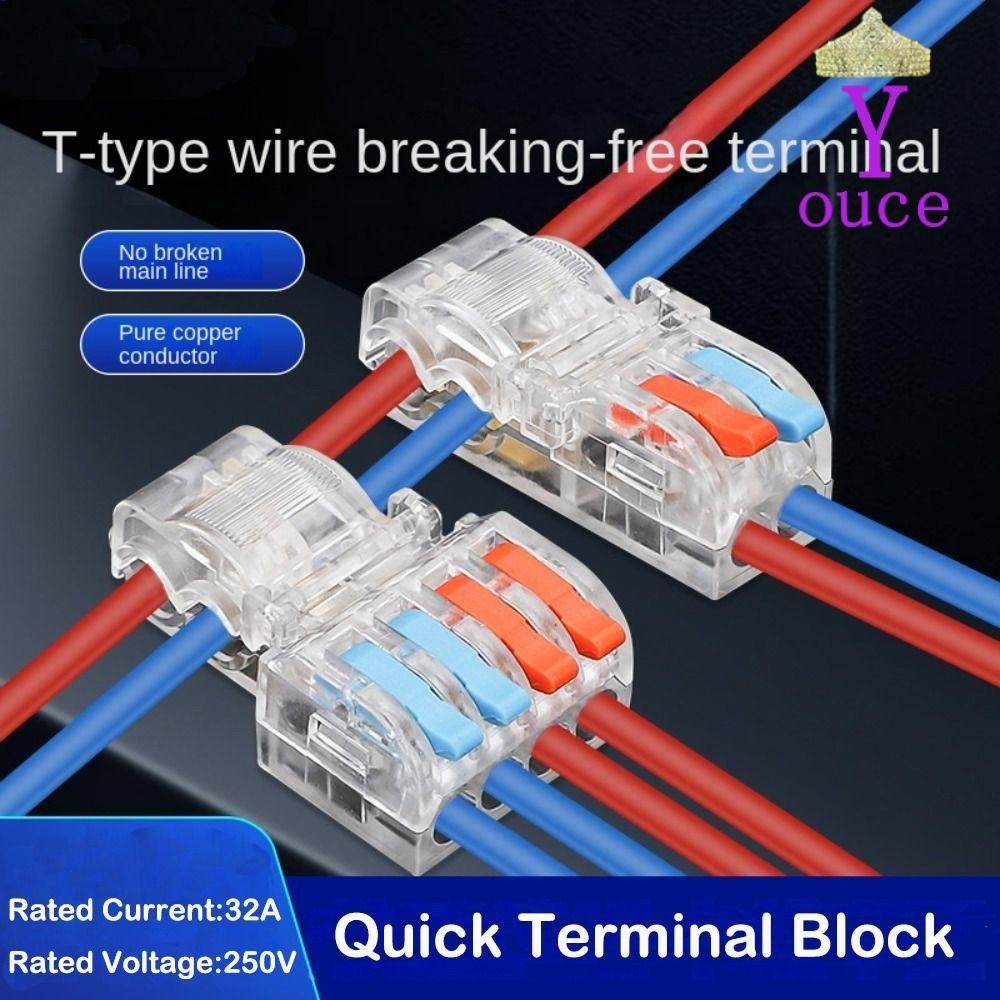 Youce Quick Terminal Block Mini Universal Compact Wire Connector Quick Electrical Cable Splice