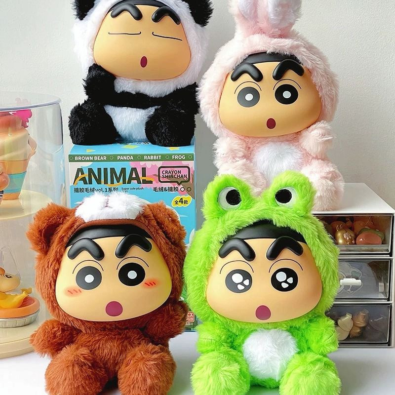 NEW Crayon Shin-Chan Animal Blind Box , Plush Figure, Mystery Box ...
