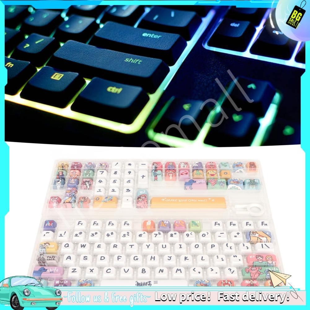 Haijiemall Mechanical Keyboard Keycaps 123 Keys for XDA Like Height ...
