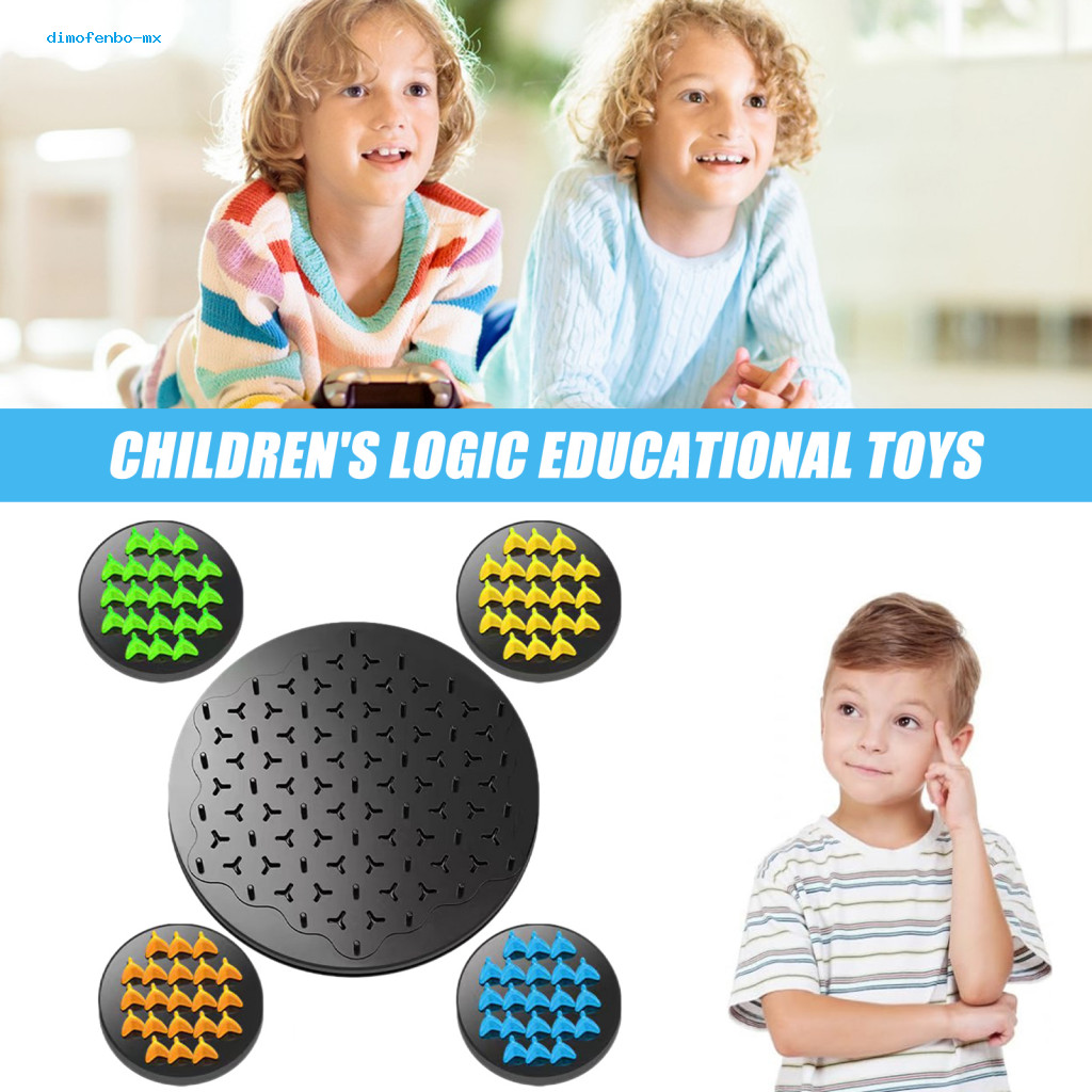 dim Children Board Game Pegboard Strategy Game Interactive Geometry ...