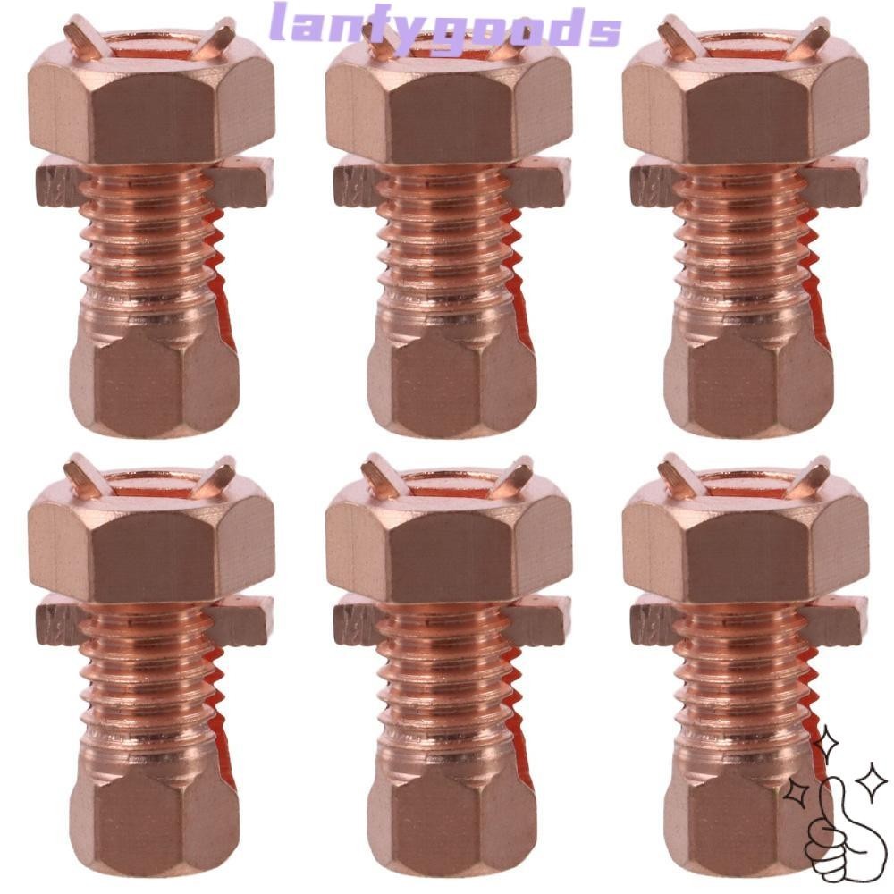 LAN Copper Grounding Clamps, Brass TJ-10 Split Bolt Connector, Portable ...