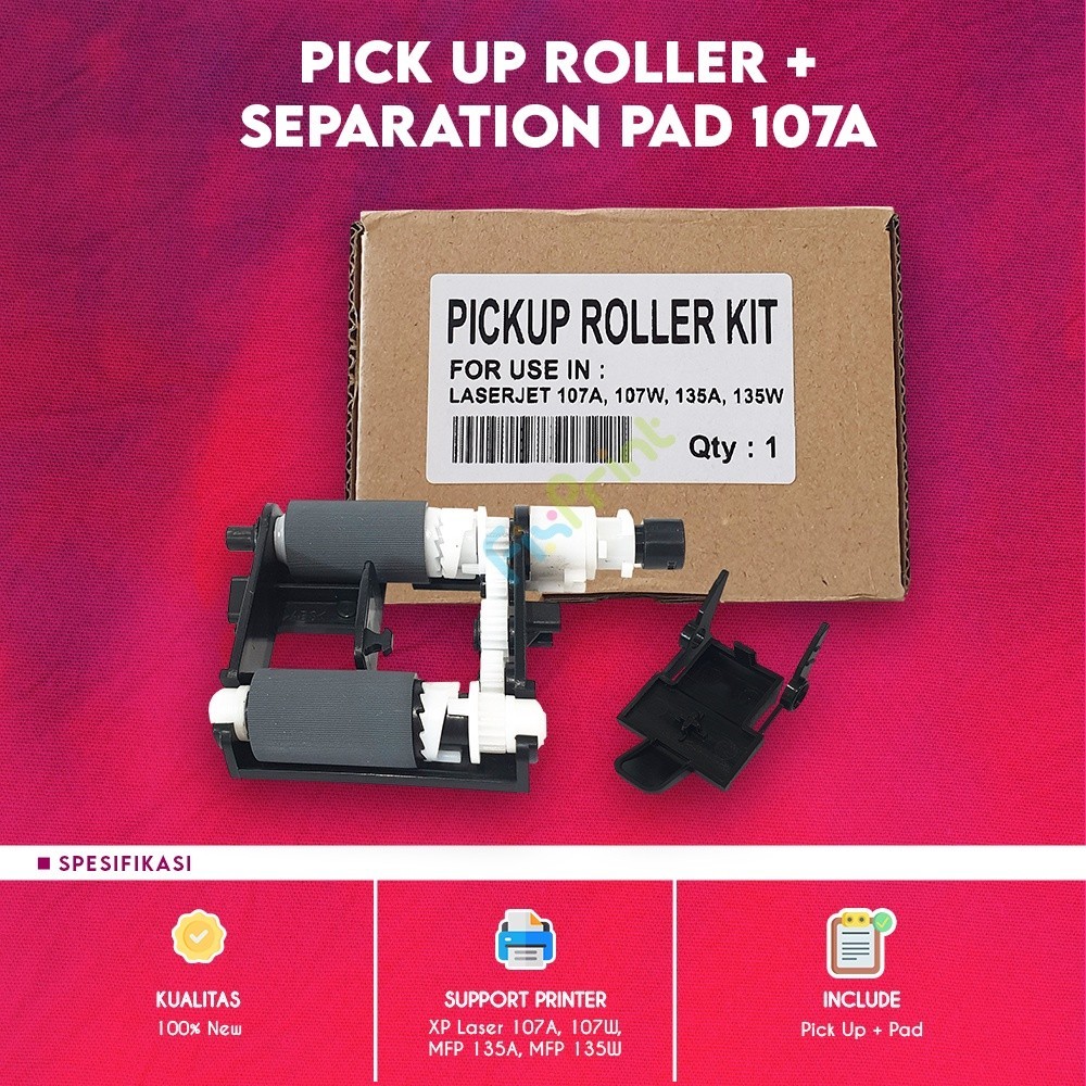 Pick Up Roller+Separation Pad 107A New, Roller Kit | Shopee Malaysia