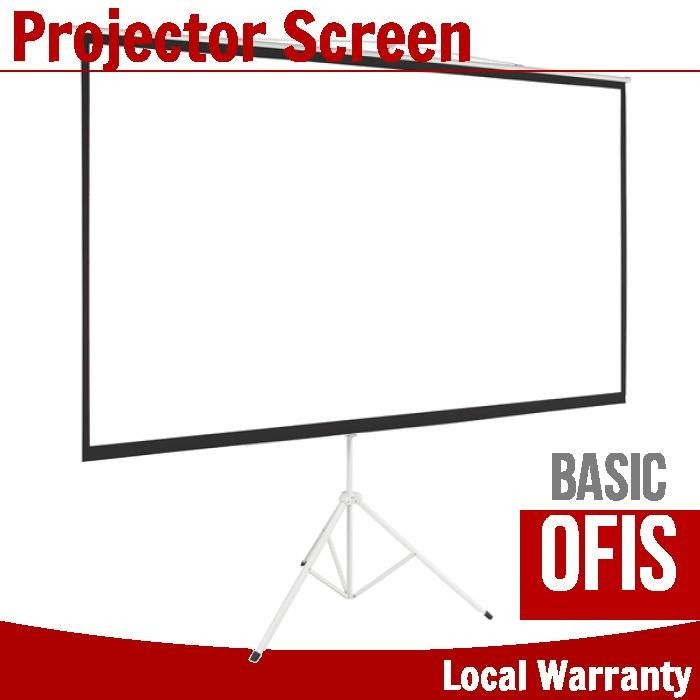 A Grade 100 inch Portable Foldable Projector Screen Tripod Stand 4:3 ...