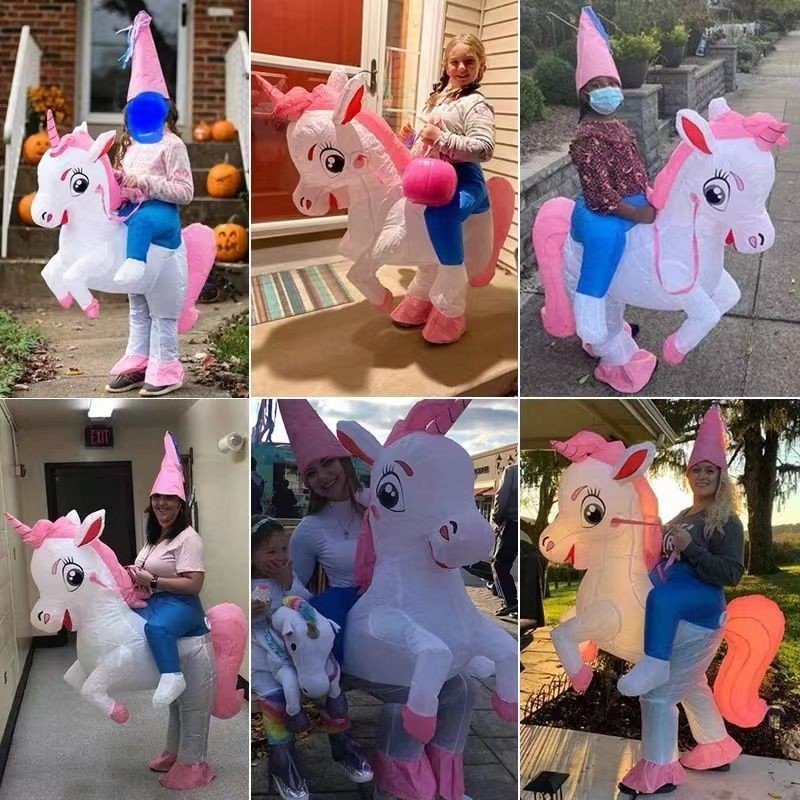 Funny Cartoon Doll Clothes Pegasus Mount Unicorn Inflatable Clothes ...