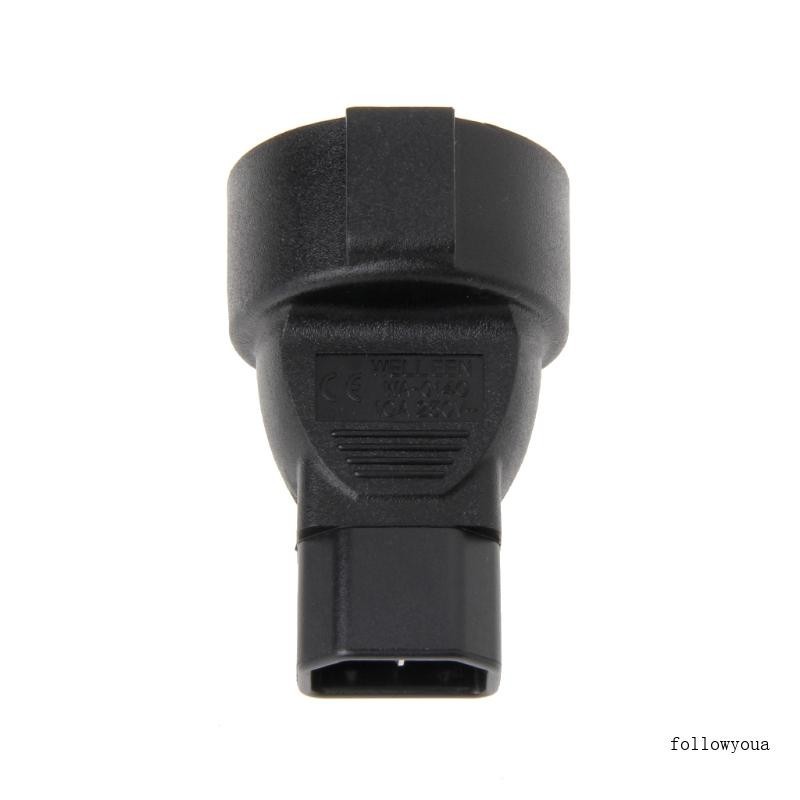 fol IEC 320 C14 Male To CEE 7 7 European 3-Pin Female Power Socket Plug ...