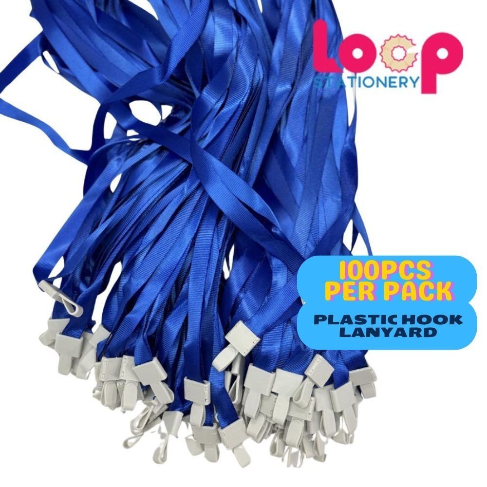 Plastic Hook Nylon Lanyard 1.5mm Thick With Plastic Hook Clip 100PCS ...