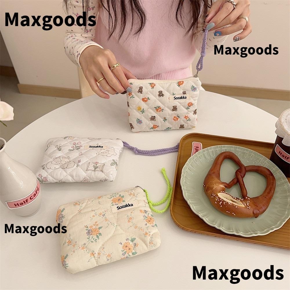 MAX Coin Wallet, Flower Pattern Cotton Coin Purses, Fresh Small ...
