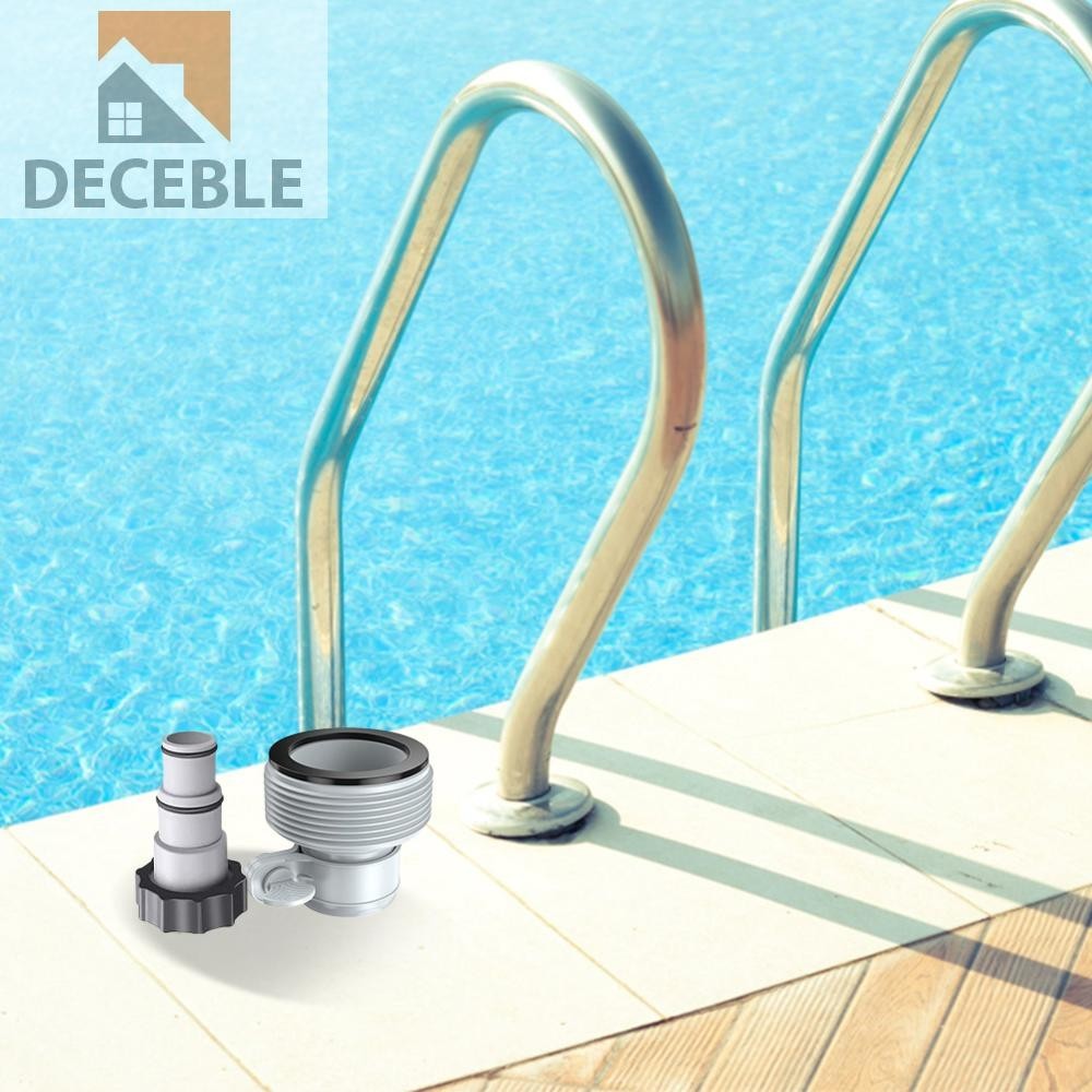 [Deceble.my] Pool Hose Adapter Kit 2 Types A B Conversion Connector ...
