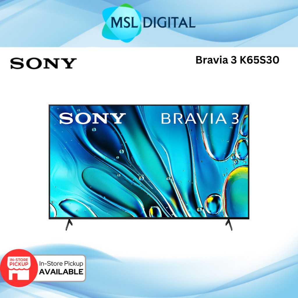 Sony Smart Tv BRAVIA 3 | 65 inch | K65S30 | 4K HDR Processor X1™ | 4K ...