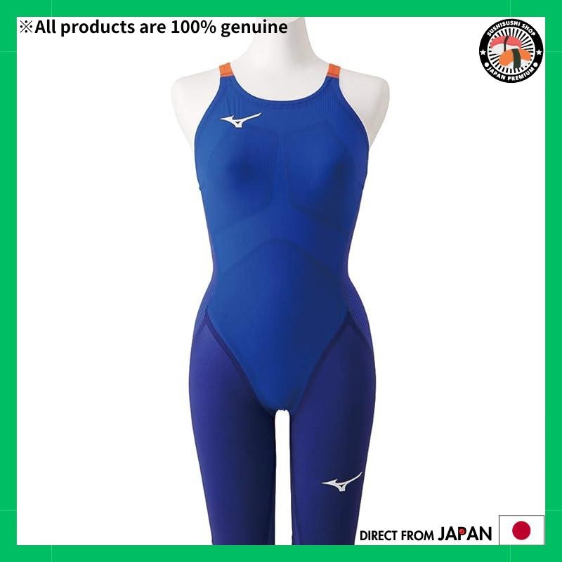 MIZUNO racing swimsuit for women, GX・SONIC IV ST half suit, FINA approved, size: L, blue MIZUNO ...