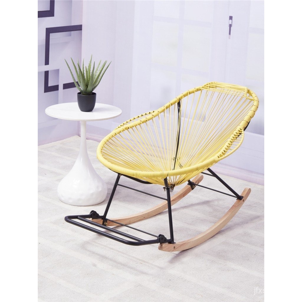 Thick Solid Wood Leg Rocking Chair Environmentally Friendly Color ...