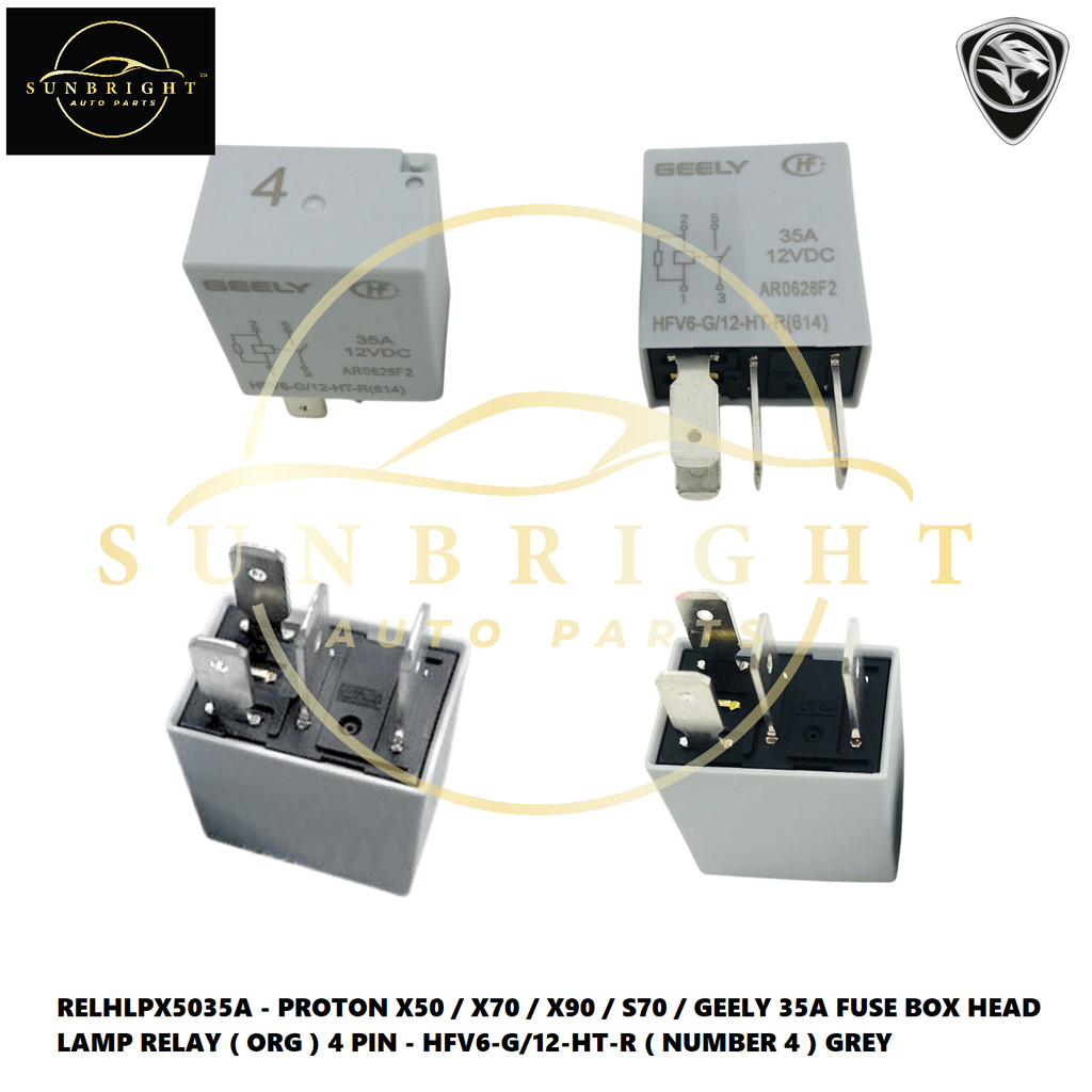 PROTON X50 / X70 / X90 / S70 / GEELY 35A FUSE BOX HEAD LAMP RELAY ( ORG ...