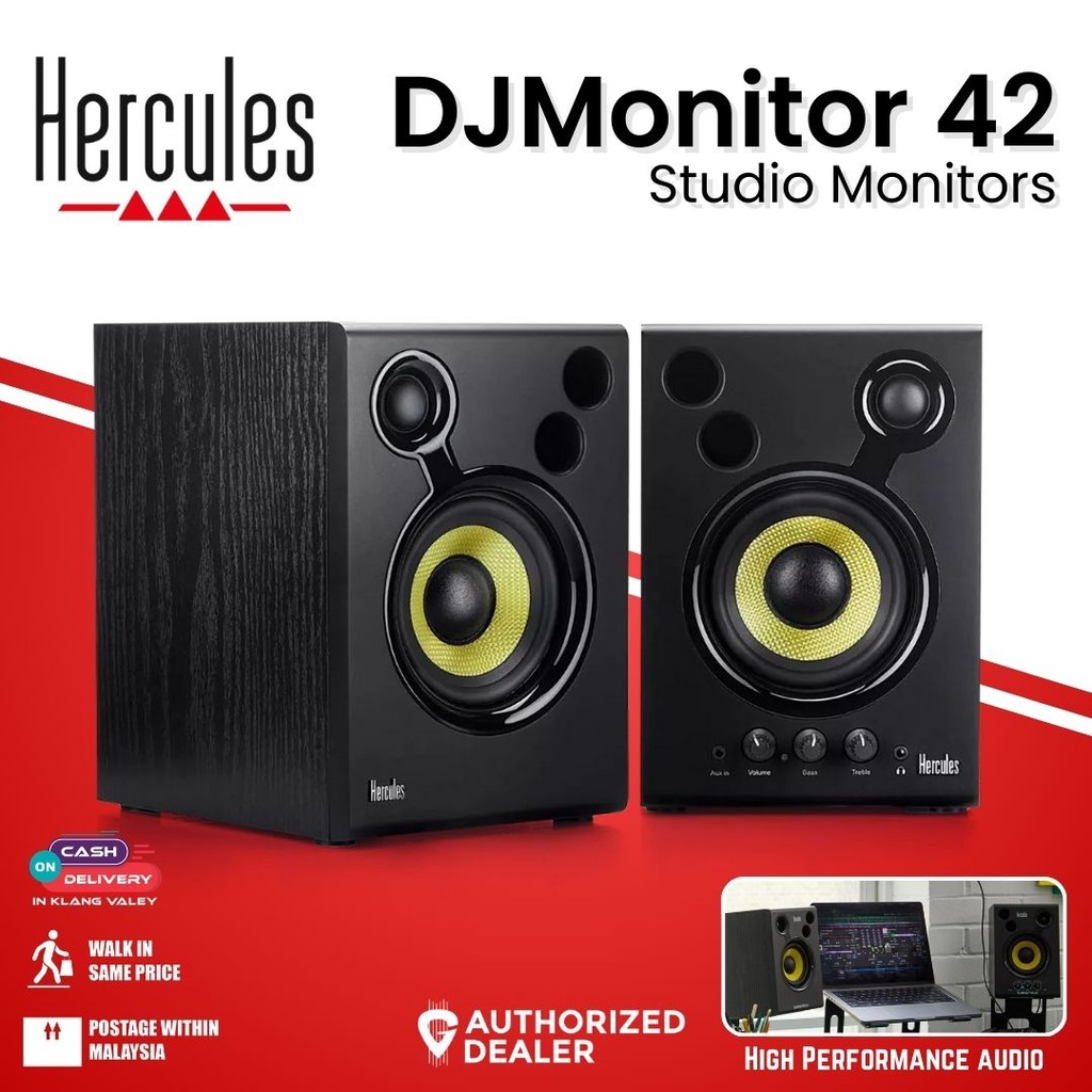 Hercules DJ DJMonitor Active DJ Studio Monitors - Pair / DJMonitor 32 ...