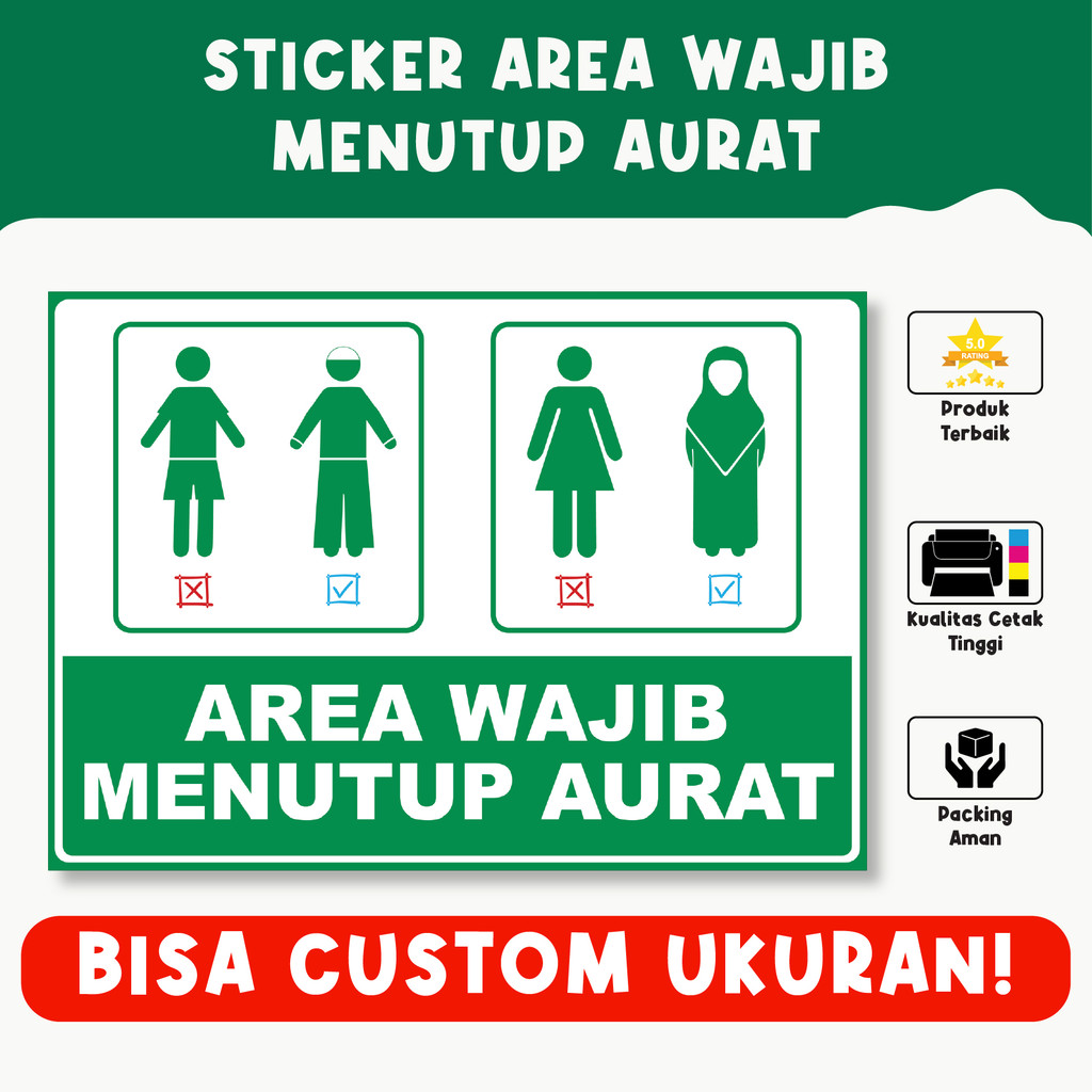 Mandatory Area Sticker to Cover Private Parts – Waterproof, Premium ...