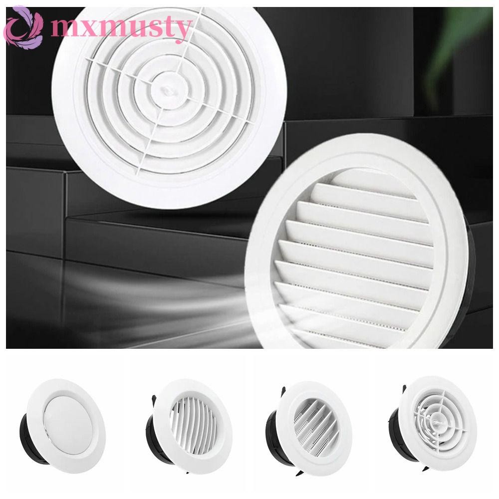 MXMUSTY Round Air Vent Extract Valve, 75-200mm White Air Vent Extract ...