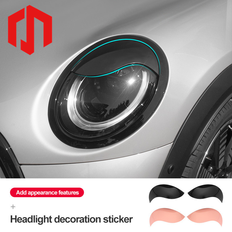 Brand New ABS Plastic Glossy And Matt Black Color Angry Eyelid For Mini ...