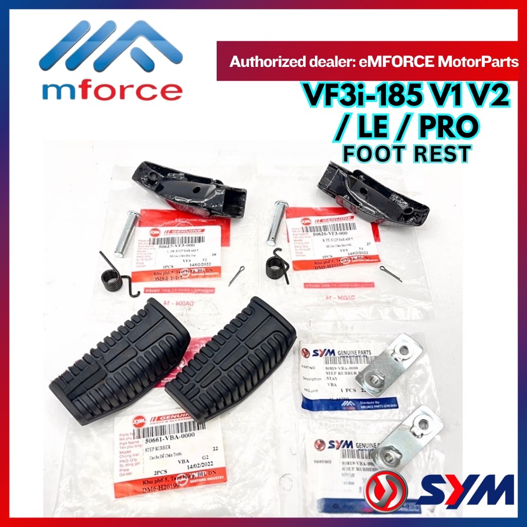 SYM VF3 VF3i V1 V2 LE PRO FRONT DEPAN FOOT REST LH RH KIRI KANAN 50627/ ...