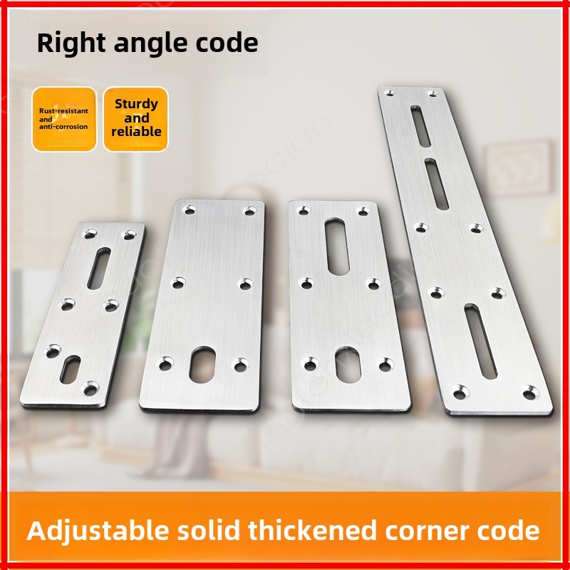 Thickened stainless steel flat plate 90-degree right angle wood board ...