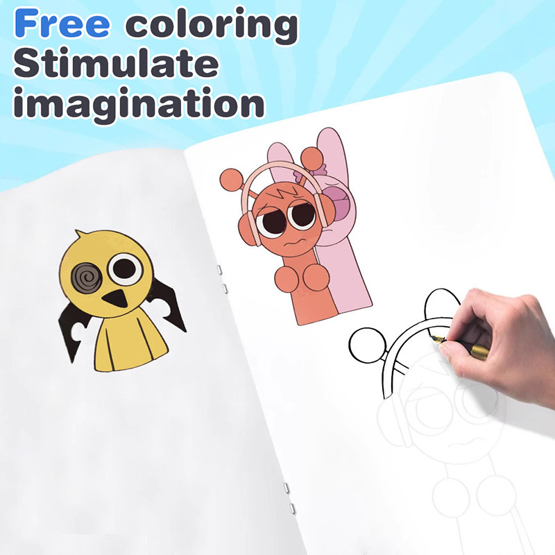 Eas 1 Piece Cartoon Anime Game Tracing Figures Kids Coloring Drawings ...