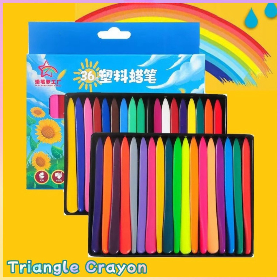 Krayon 12/24/36 Colors/krayon Set/school Equipment/Non Toxic Crayon ...