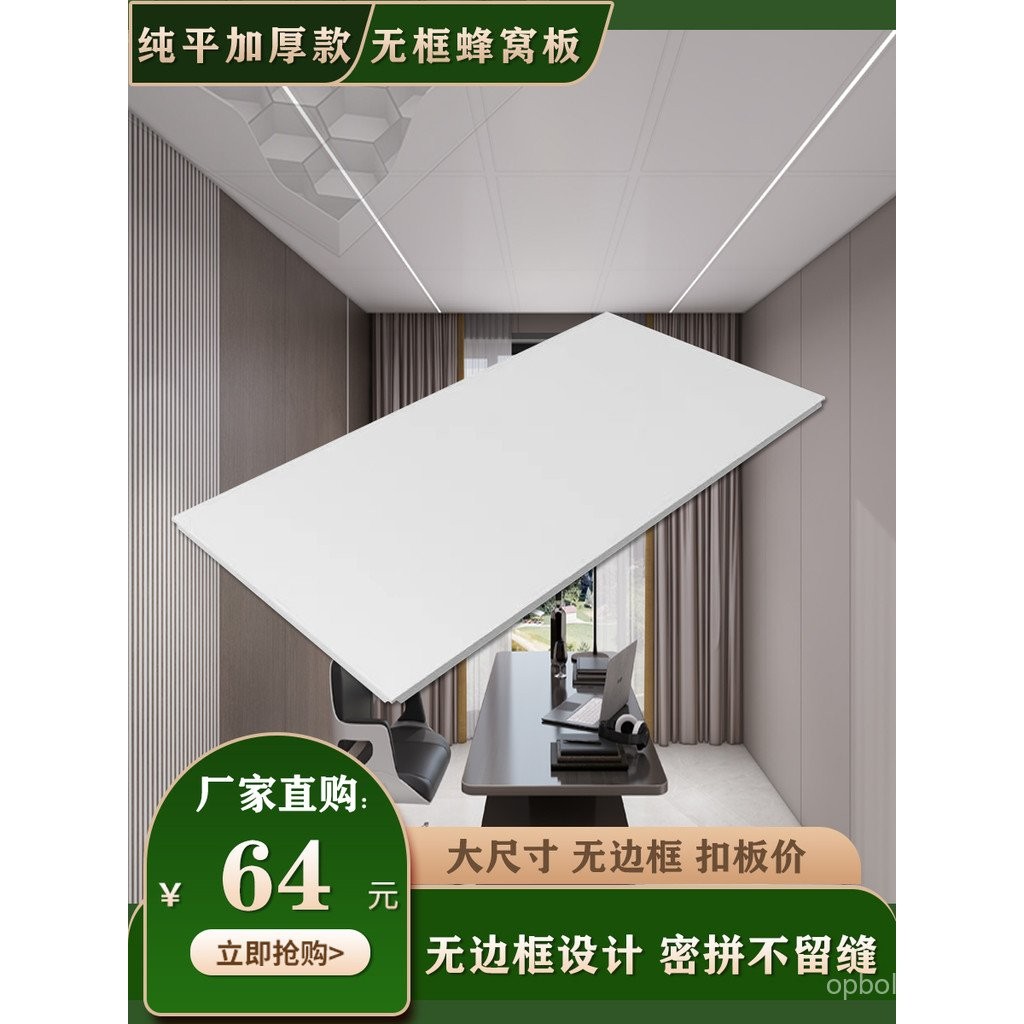 Frameless Honeycomb Large Board Ceiling 600 x 1200 Flat Thickened ...