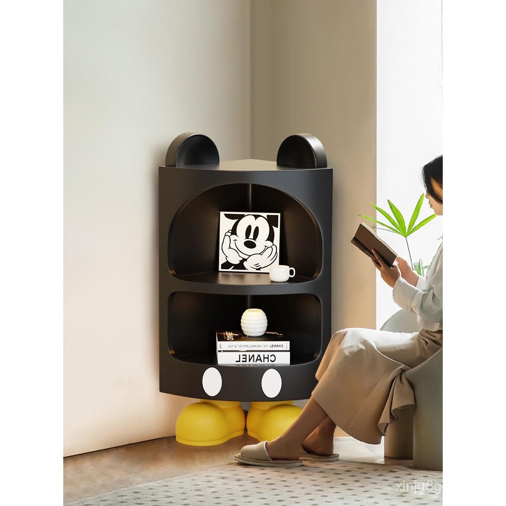 Mickey Corner Cabinet Floor Rack Living Room Corner Storage Rack ...