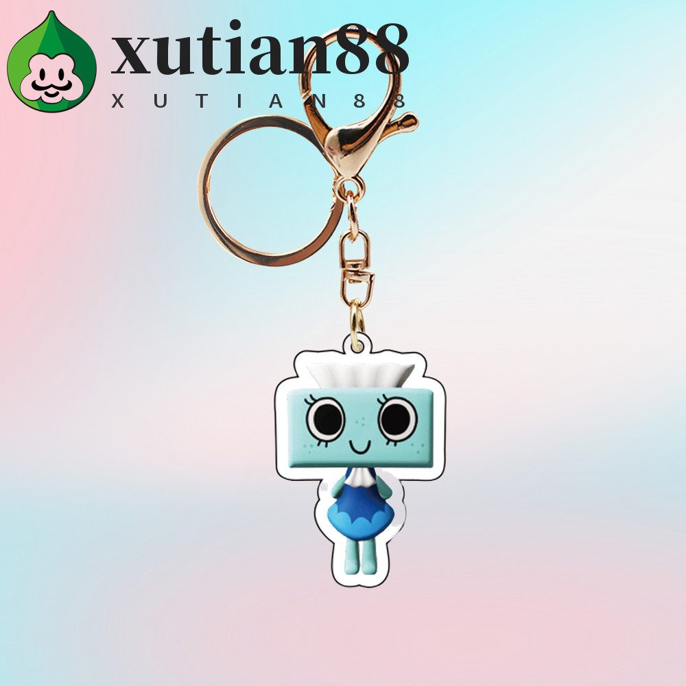 XUTIAN Game Dandy's World Keychain, Scraps Pebble Dandys World Pendant ...
