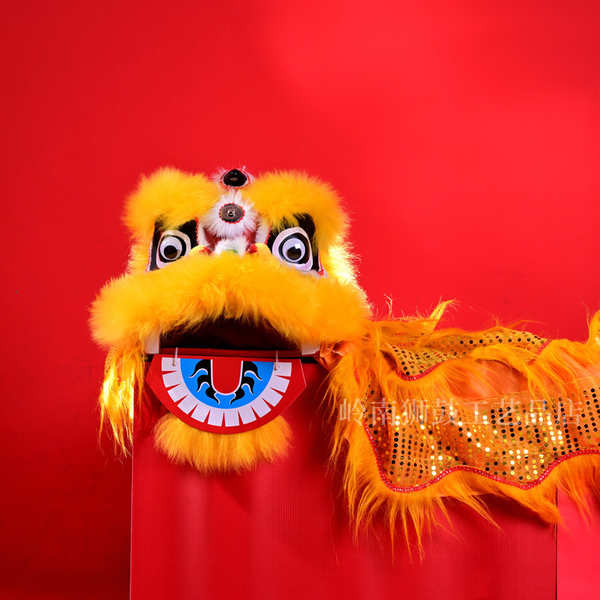 lion dance head adult lion dance lion head New High-End Wool Little ...