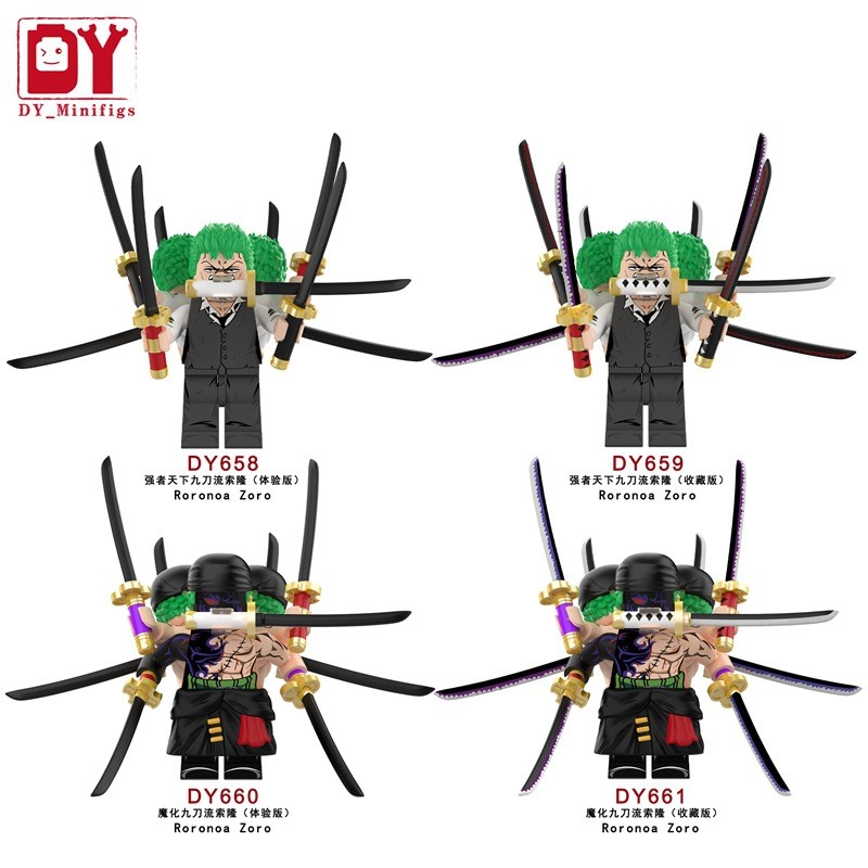 One piece Anime Zoro Mini Building Blocks toys for kids children gift ...