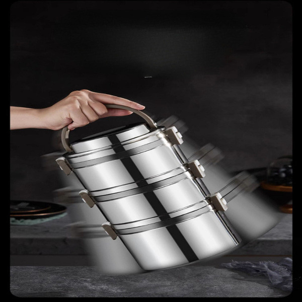 mangkuk tingkat Multi-layer Free Combination 304 Stainless Steel Lunch ...