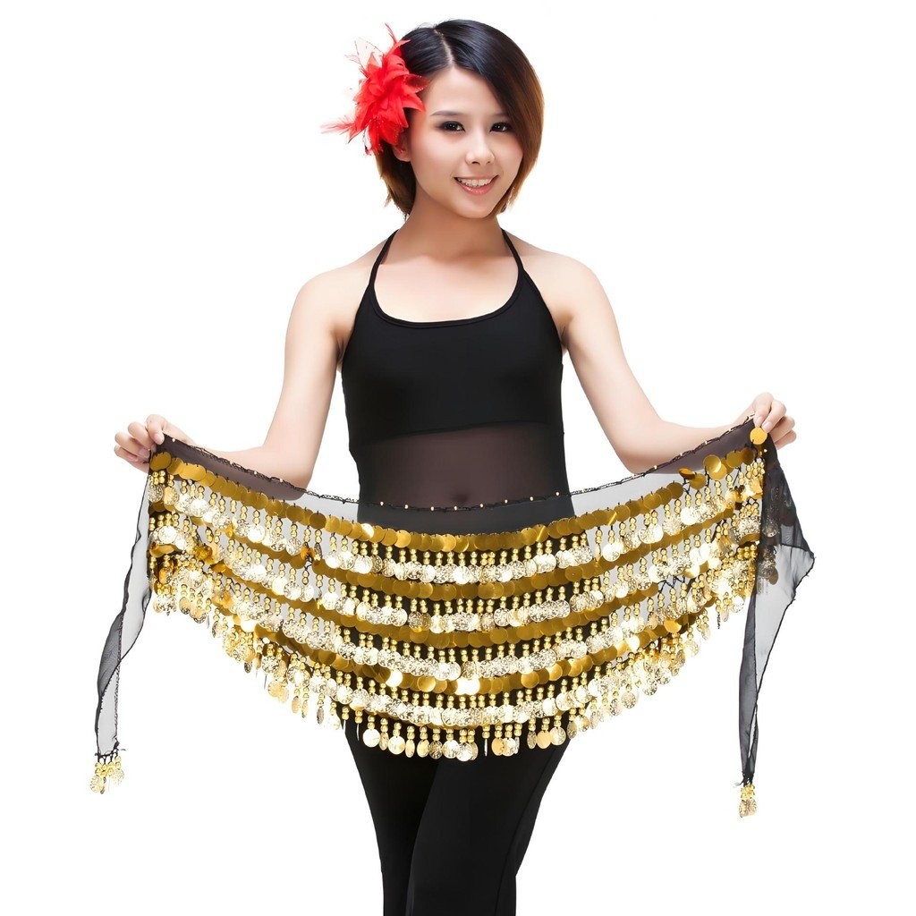 288 Coins 5-Layer Gong Piece Waist Chain Original Belly Dance Waist ...