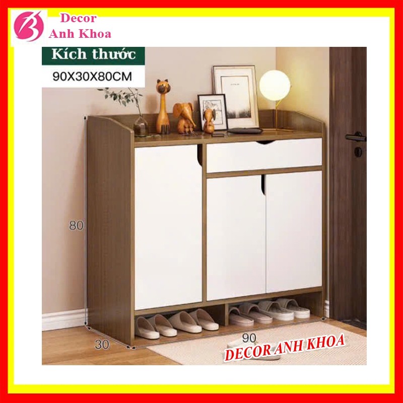[SMOOTH] Anhkhoa multi-compartment wooden shoe cabinet, smart shoe ...