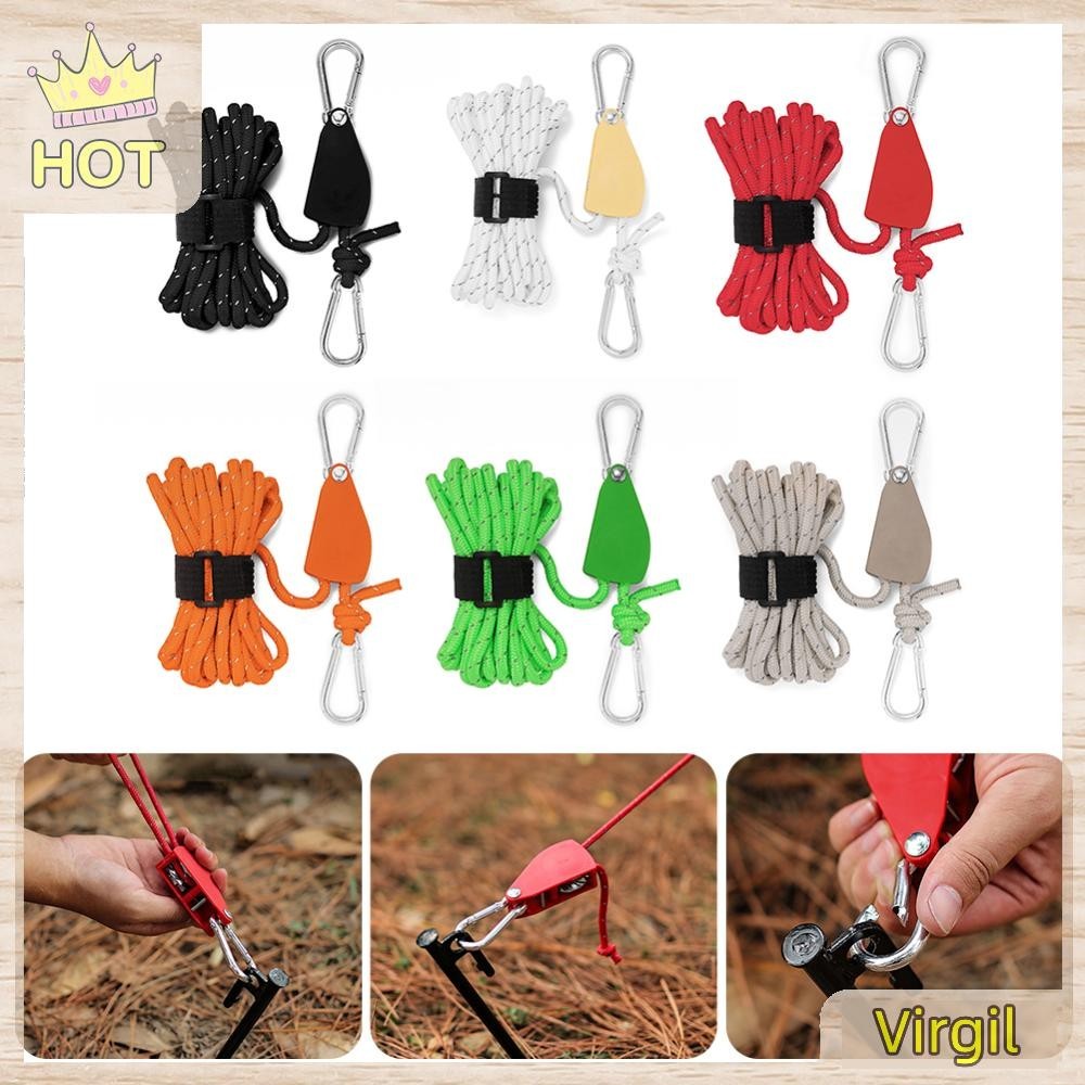 [Virgil.my] 2pcs Awning Wind Rope Fastener 4mm 4m Wind Rope Fastener ...