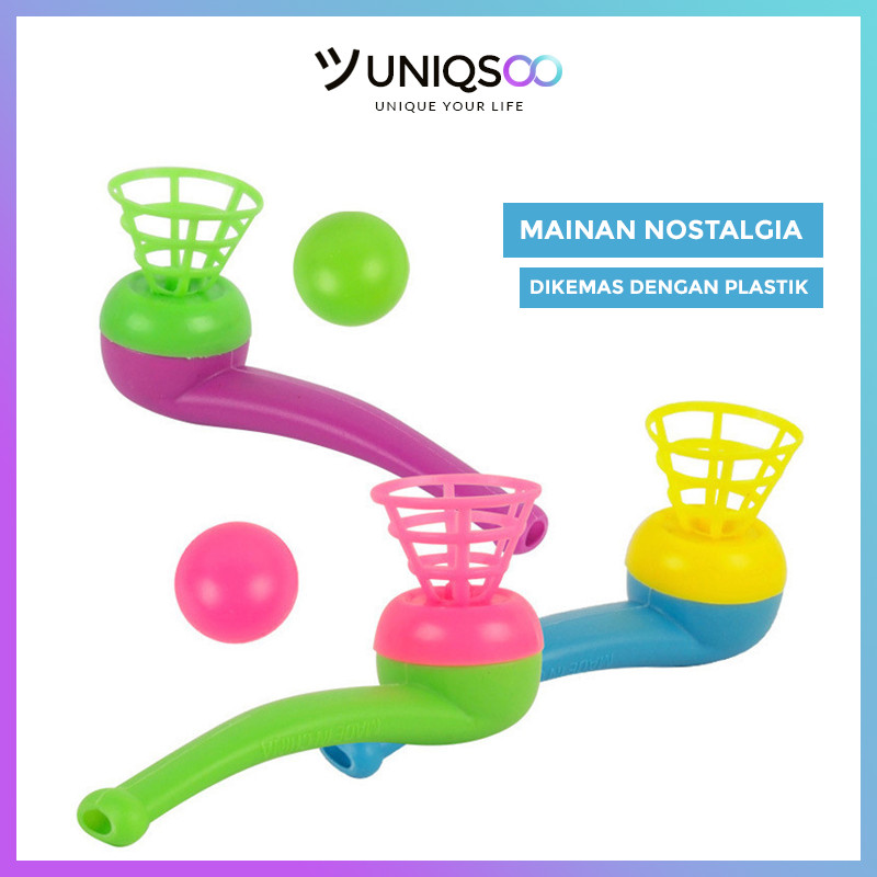 Uniqsoo Kids Toys Inflatable pipe ball pipe blow ball Toy Whistle pipe ...