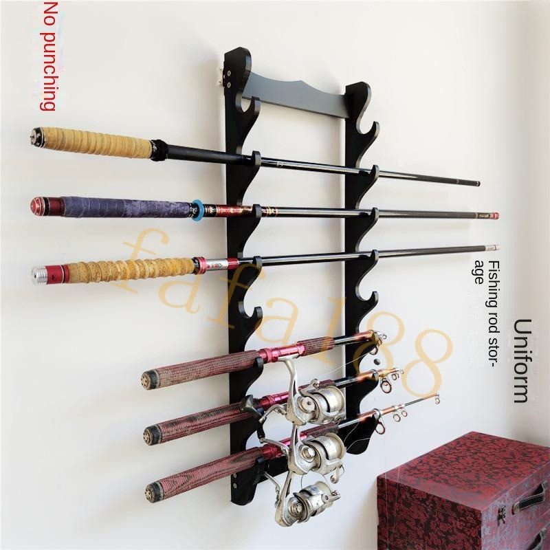 NEW Fishing rod display rack Fishing rod holder stand horizontal ...