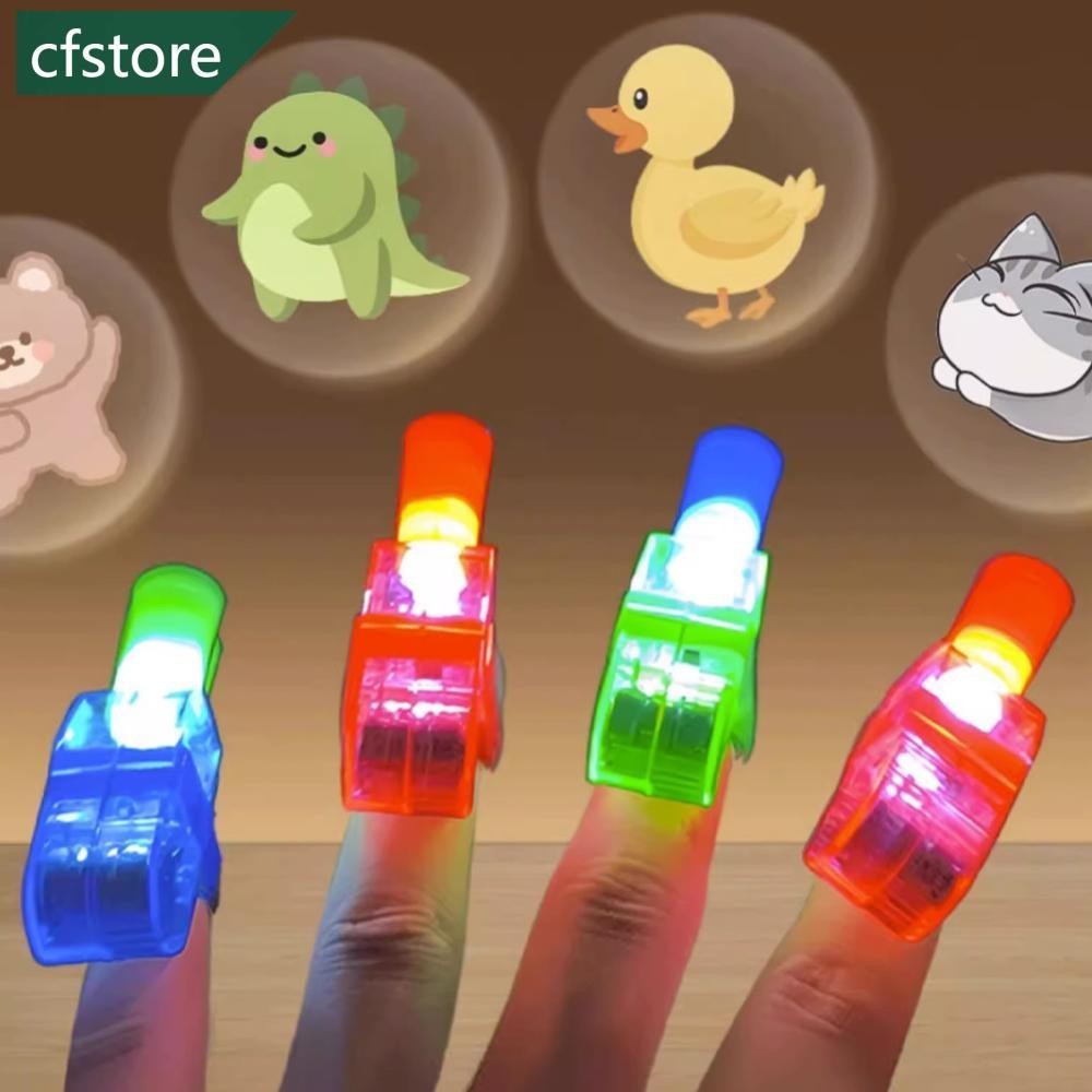 CFSTORE Children's Finger Projection Light Light-up Rings Cartoon ...