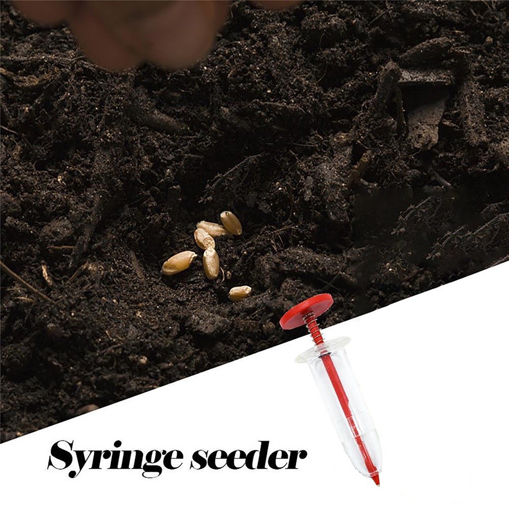 ^Lz^ Syringe Seeder Mini Seed Sowing Dispenser Garden Precision Seeding ...