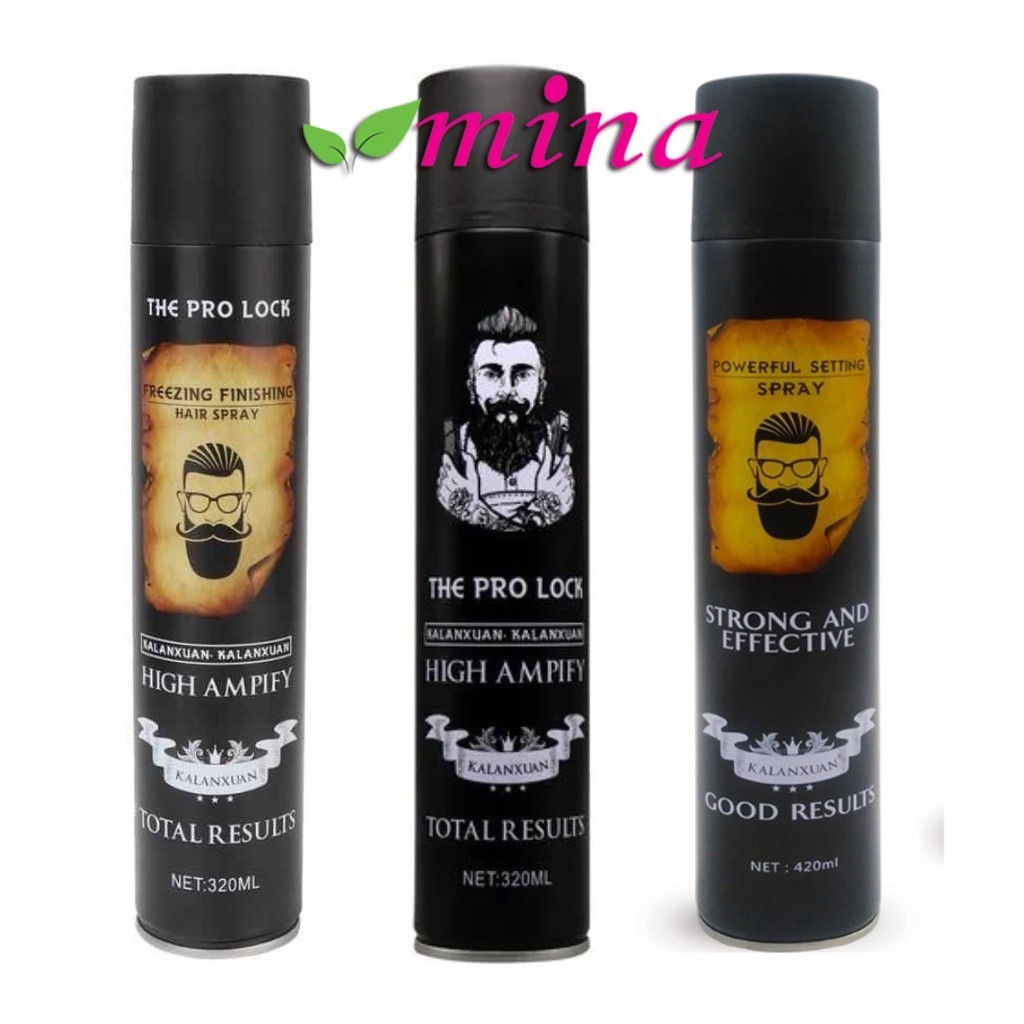THE PRO LOCK Hair Spray 420ml Styling Fixing Finishing Wax Rambut ...
