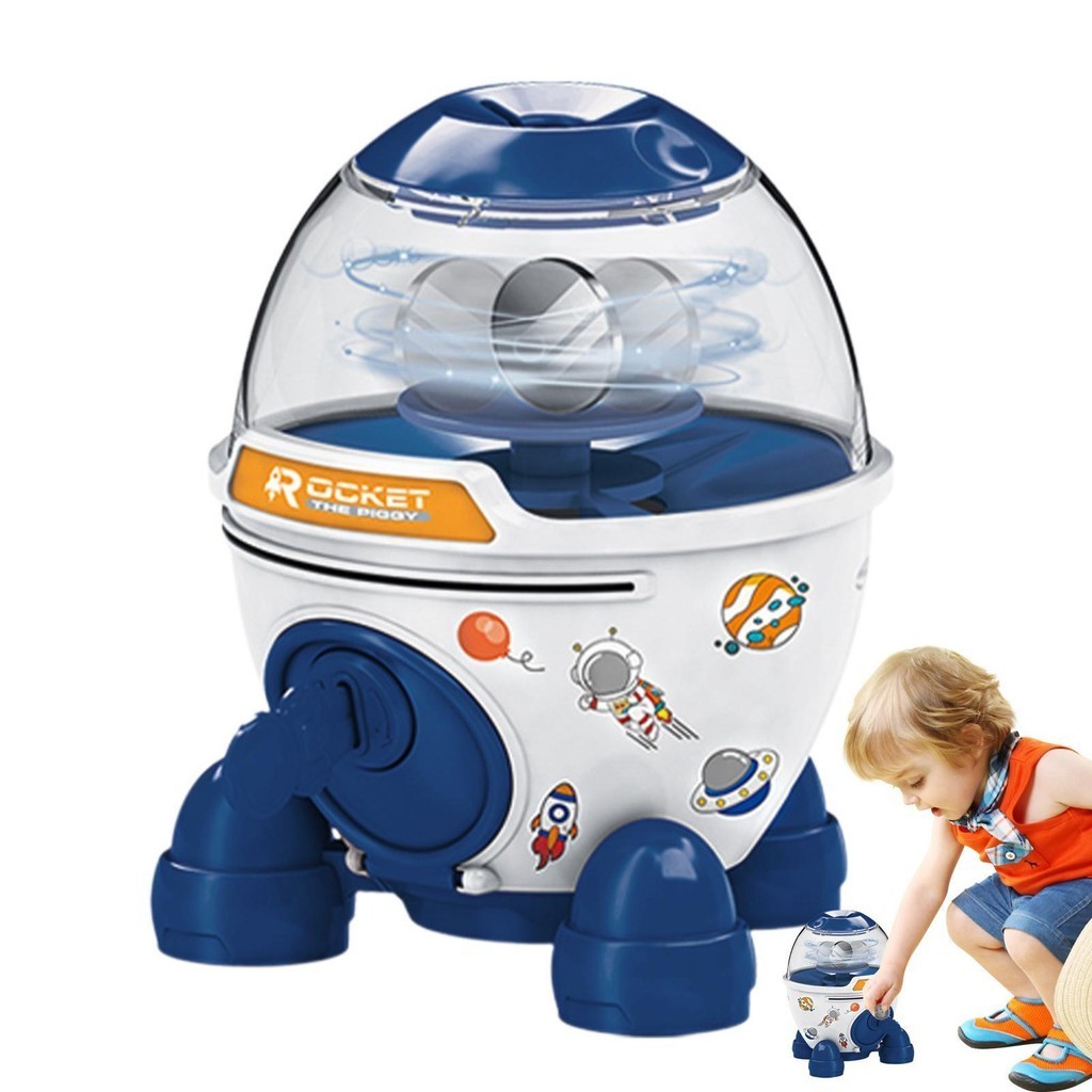 Coin Banks for Kids Cute Rocket Shape Coin Bank Kid Bank Creative ...