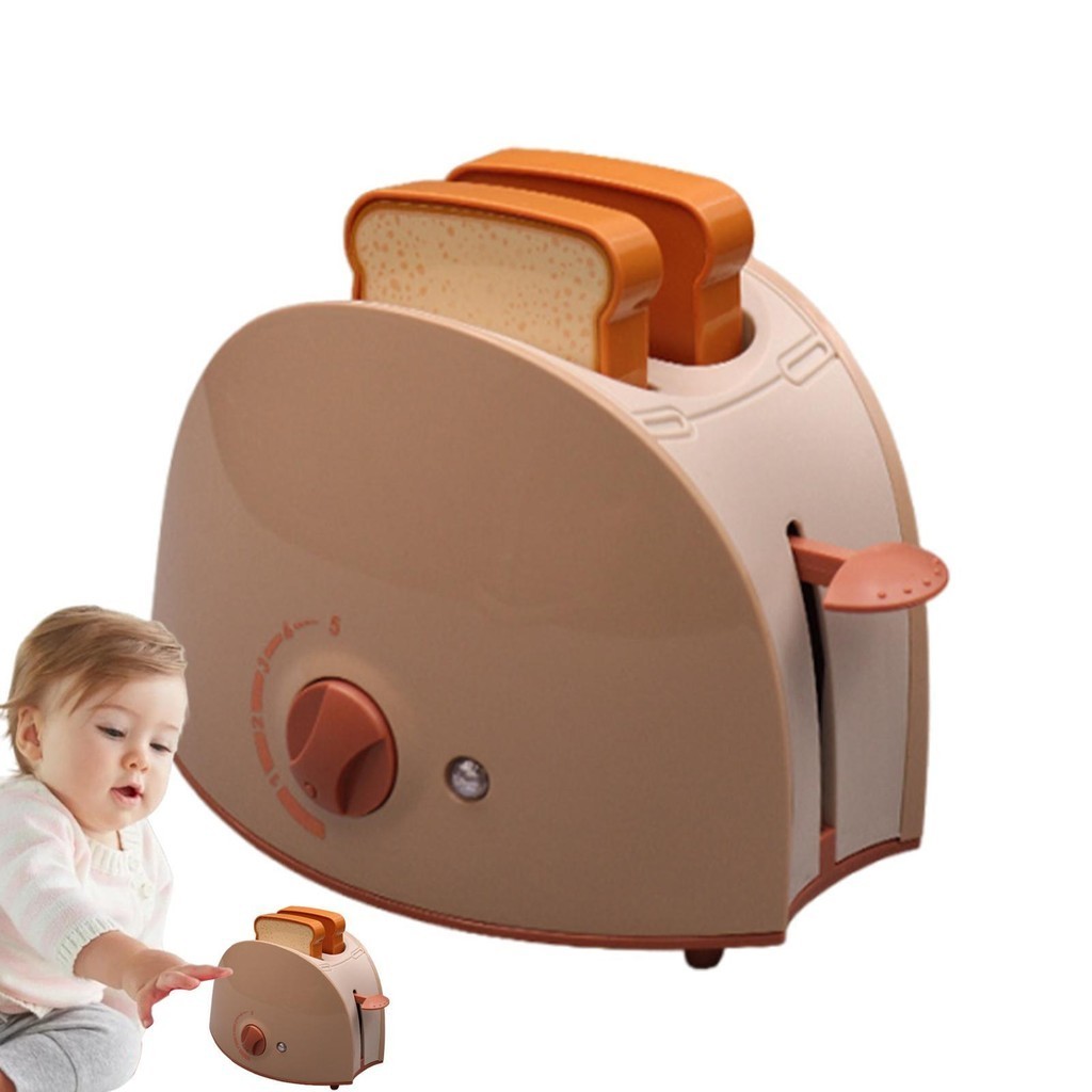 Bread Machine Toy Kitchen Toaster Playhouse Toy Pretend Play Toy with ...