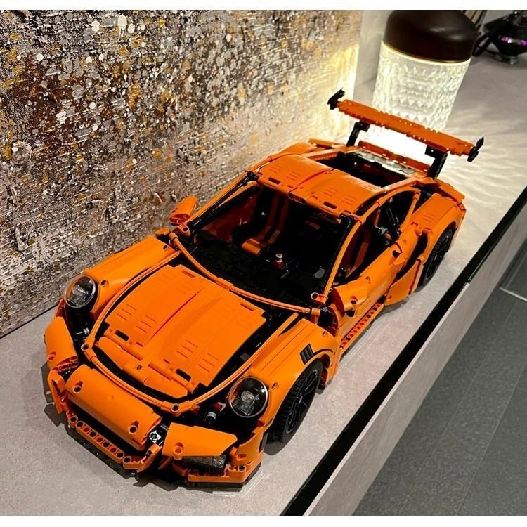 New Collection Lego Race Car 42056 Porsche 911gt3 Large Building Blocks ...