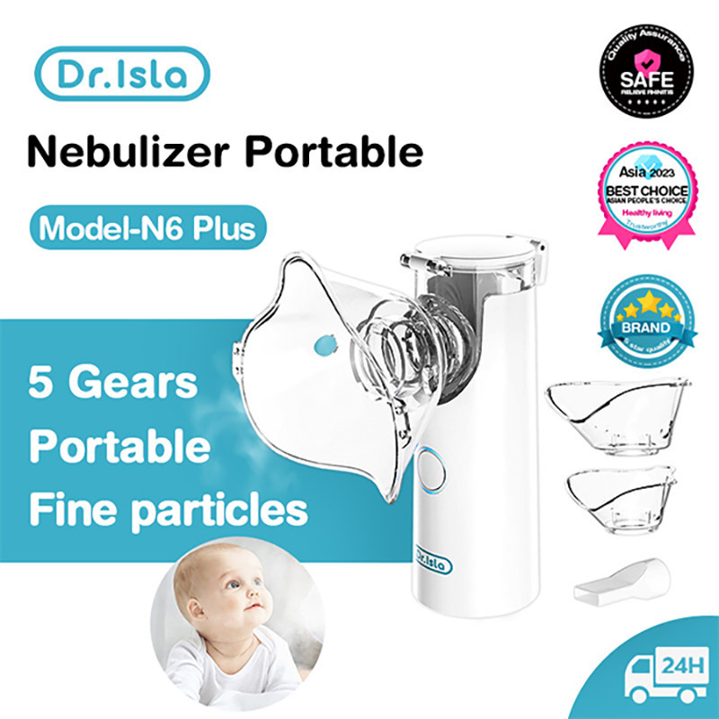 Dr.Isla N6 Plus Handheld Portable Nebulizer Ultrasonic Nebuliser Mist ...