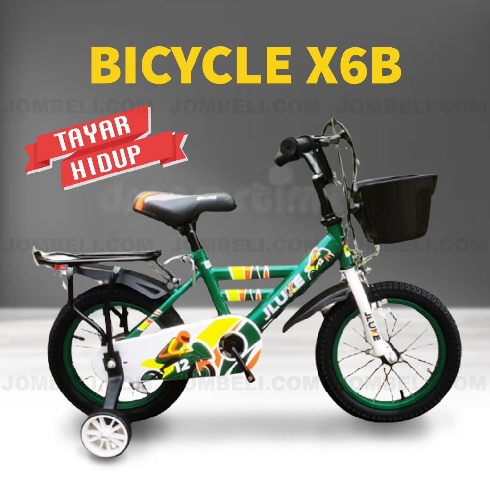 Jombeli BICYCLE X6B 14/16inch Basikal Budak 4Roda Bakul Simpanan Tayar ...