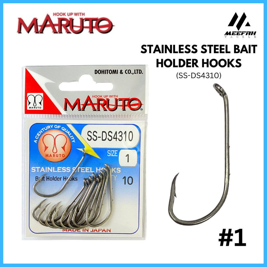 (NEW) Maruto Japan Stainless Steel Bait Holder Hook (SS-DS4310) | Shopee Malaysia