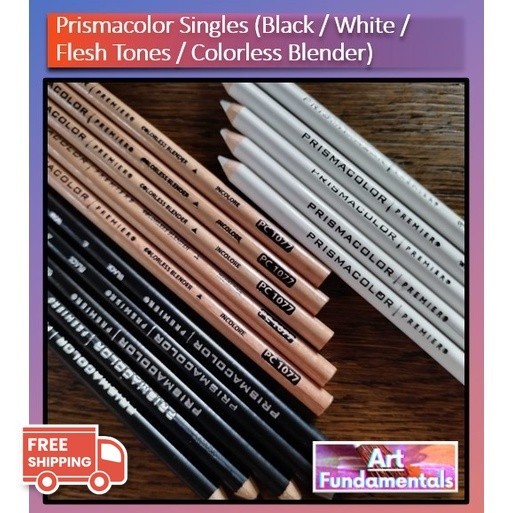 Prismacolor Singles Black White Flesh Tones Colorless Blender