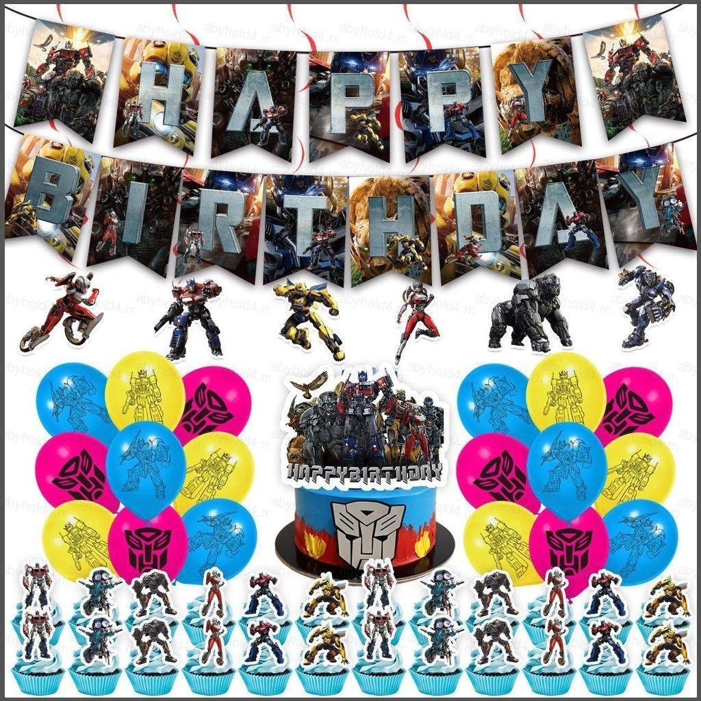 Transformers Rise of the Beasts theme kids birthday party decorations ...