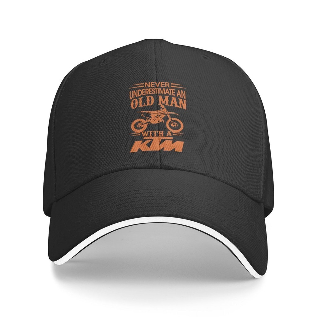 Ktm Funny Old Man Dirt Bike Rider Custom Design Baseball Cap | Shopee ...