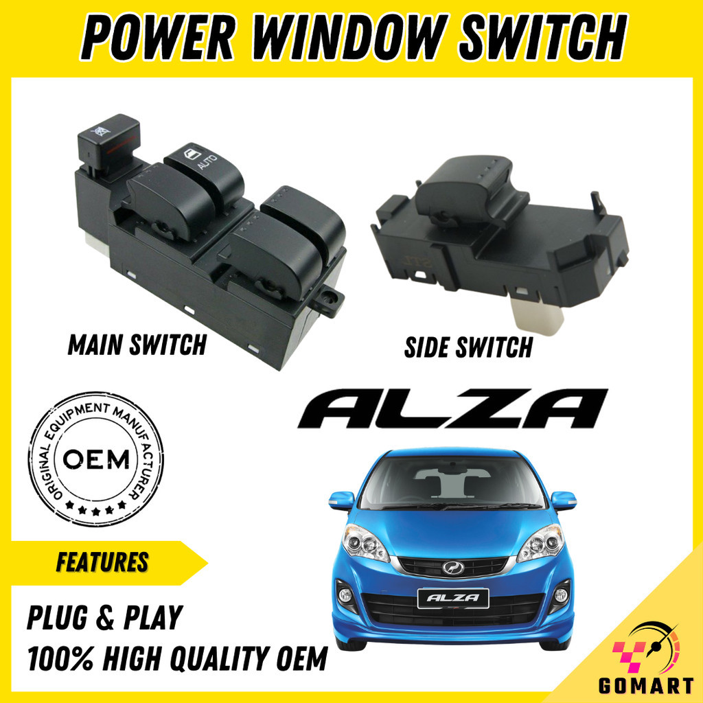 PERODUA ALZA POWER WINDOW Main Master Switch Button Socket Suis Tingkap ...